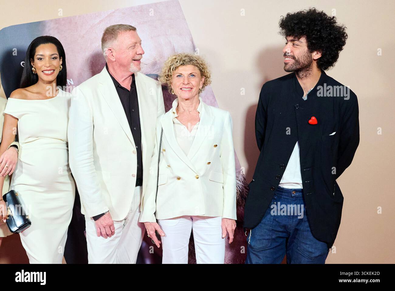 Berlin, Germany. 11th Sep, 2025. Boris Becker (2nd from left) comes ...