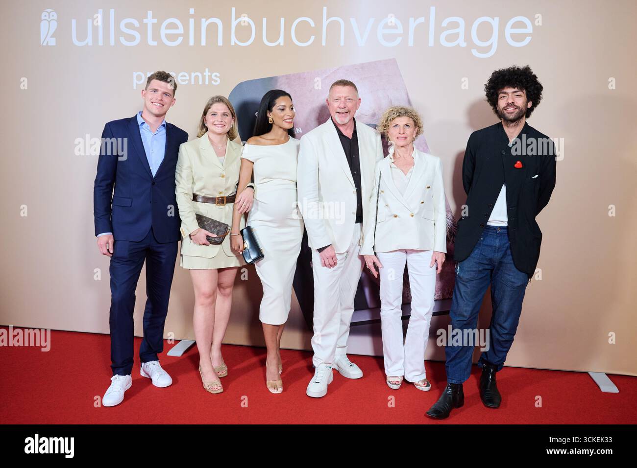 11 September 2025, Berlin: Boris Becker (center r) comes with his wife ...