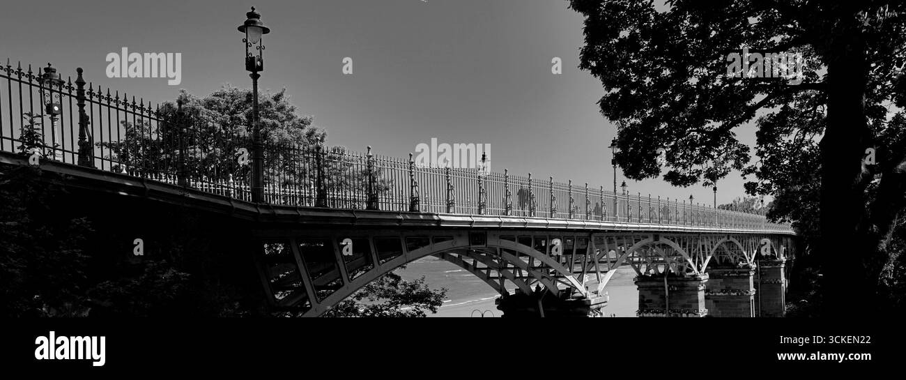 View of the Cliff Bridge, formerly known as The Spa Bridge, spanning ...