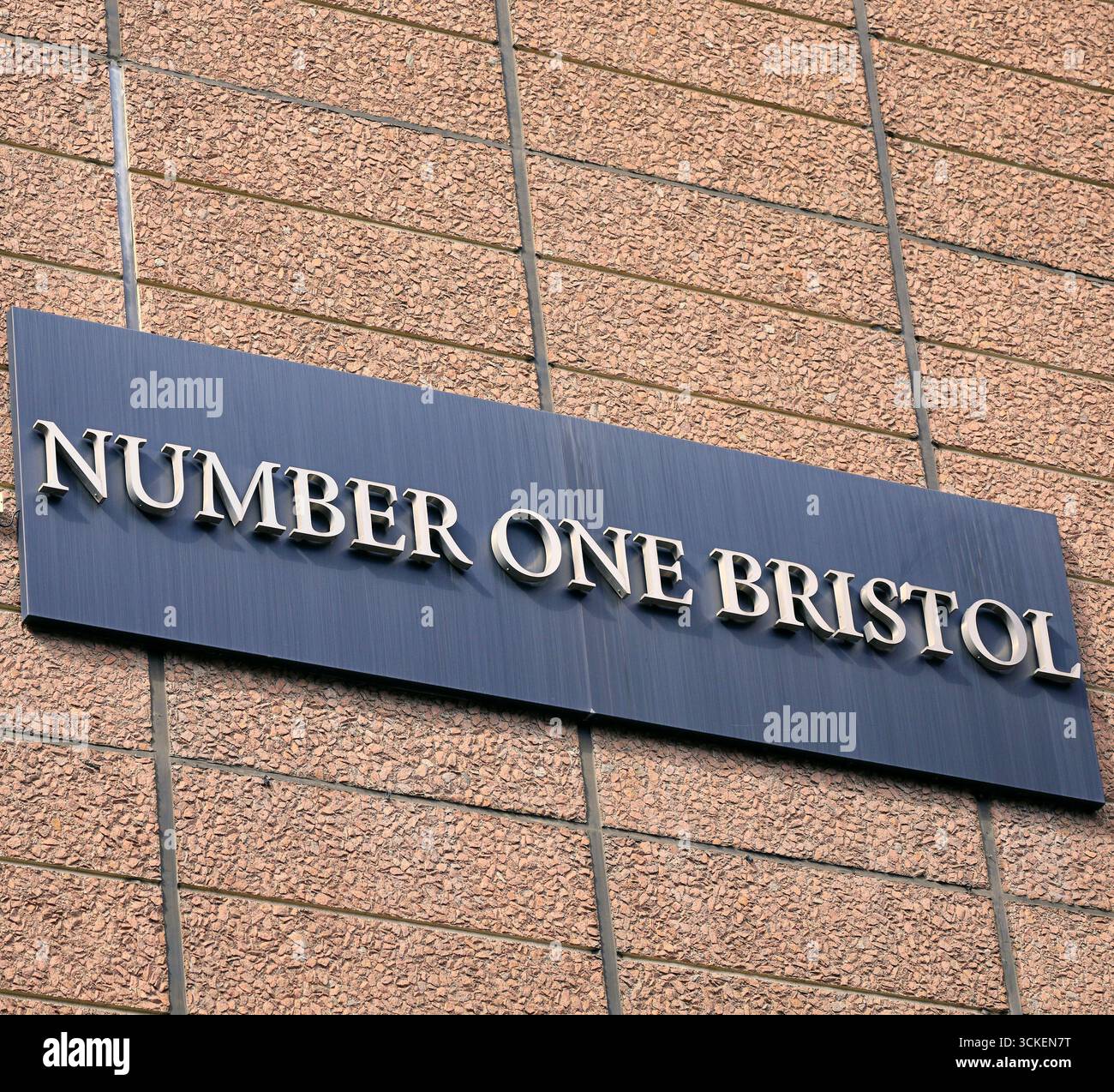 Sign for Number One Bristol, a landmark residential development in ...