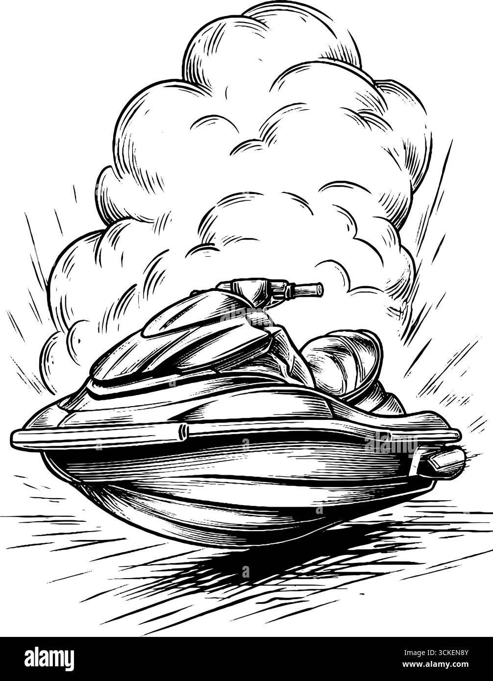 Vintage hand drawn jet hi-res stock photography and images - Alamy