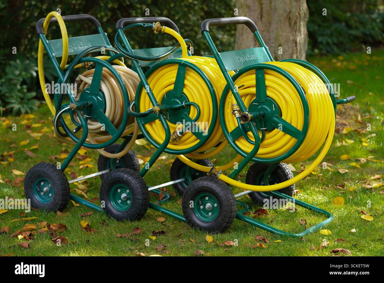 Garden hose reel carts, store hose, long lengths, transport, watering ...