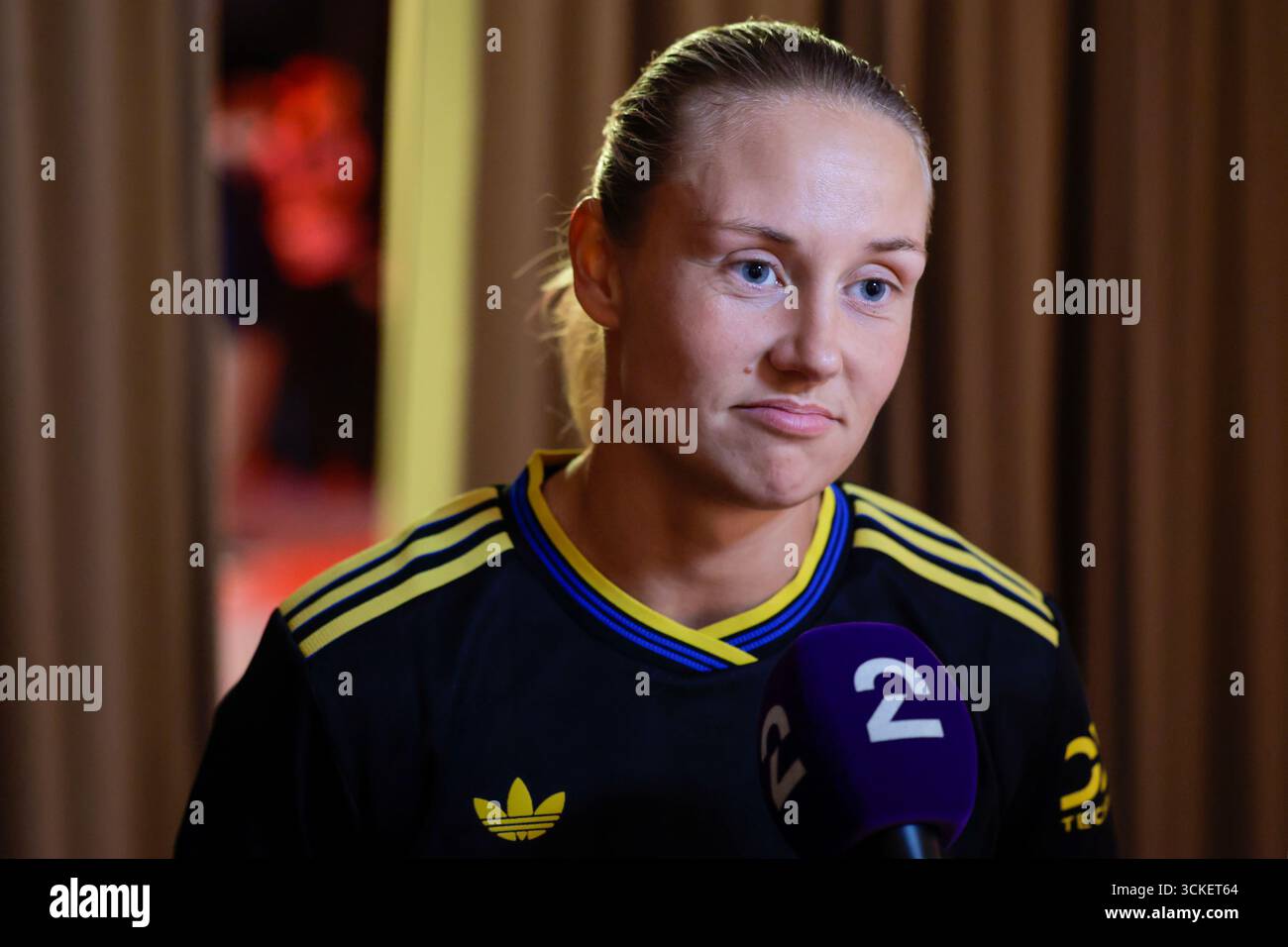 Bergen 20250911. Manchester United's Lisa Fjelstad Naalsund after the ...