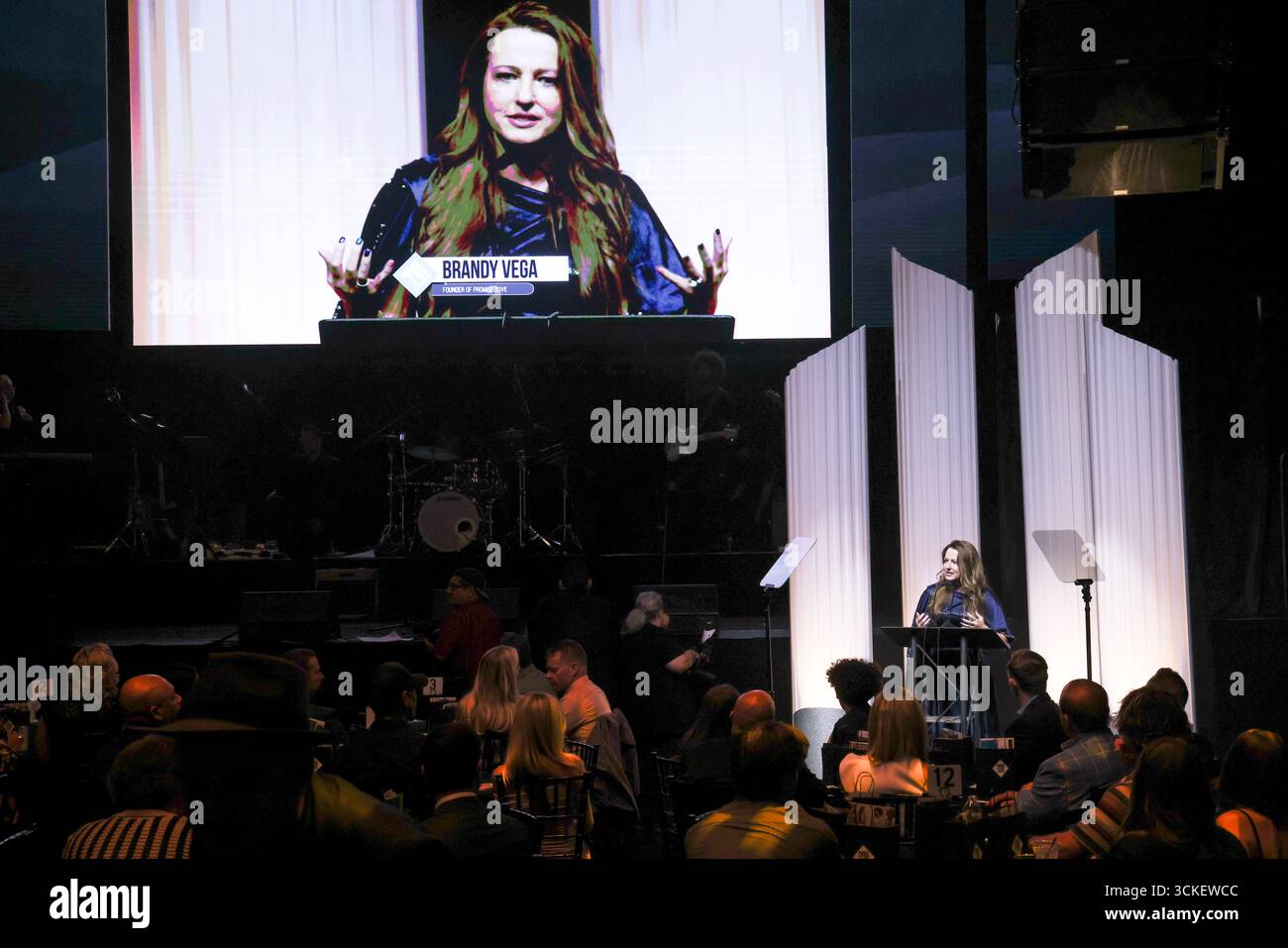 Hollywood, California, USA. 10th September, 2025. Brandy Vega, founder of Promise2Live presents ...