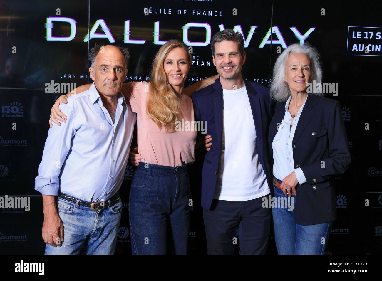 Frédéric Pierrot, Cécile de France, Yann Gozlan and Tatiana de Rosnay attend the photocall for ...