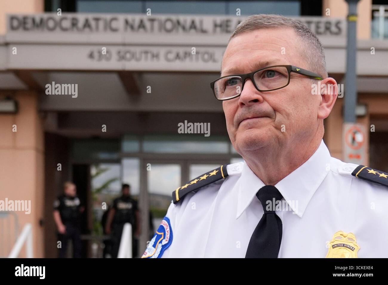 U.S. Capitol Police Chief Michael Sullivan speaks to reporters at ...