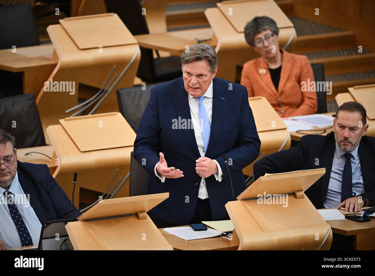 Edinburgh Scotland, UK 11 September 2025. Stephen Kerr MSP at the ...