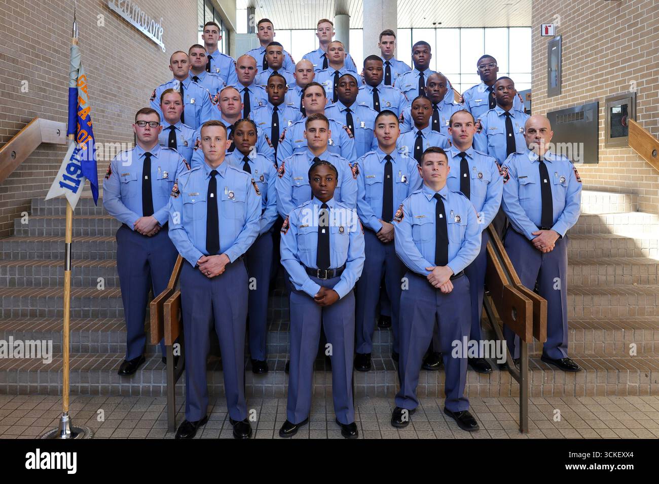 Lucy Kemp, the middle daughter of Georgia Gov. Brian Kemp, stands at ...