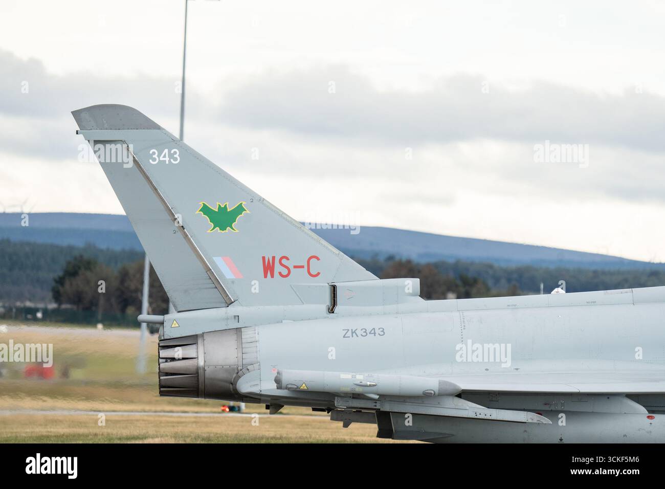 Lossiemouth, Moray, UK. 11th Sep 2025. Typhoon fighter jets take off as ...