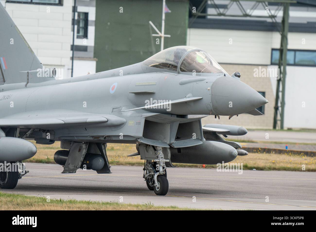Lossiemouth, Moray, UK. 11th Sep 2025. Typhoon fighter jets take off as ...
