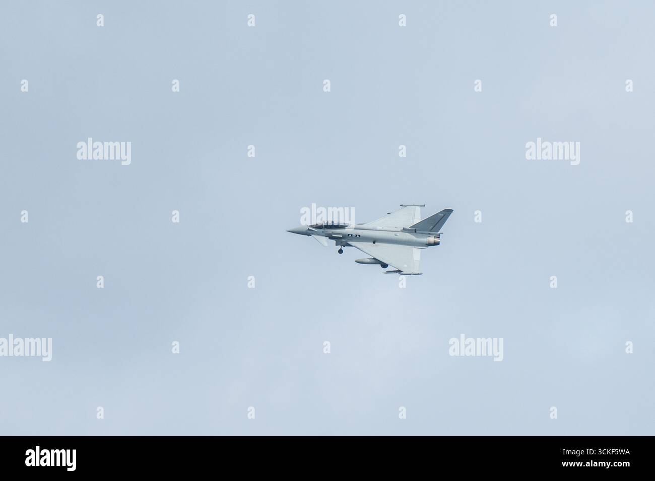 Lossiemouth, Moray, UK. 11th Sep 2025. Typhoon fighter jets take off as ...