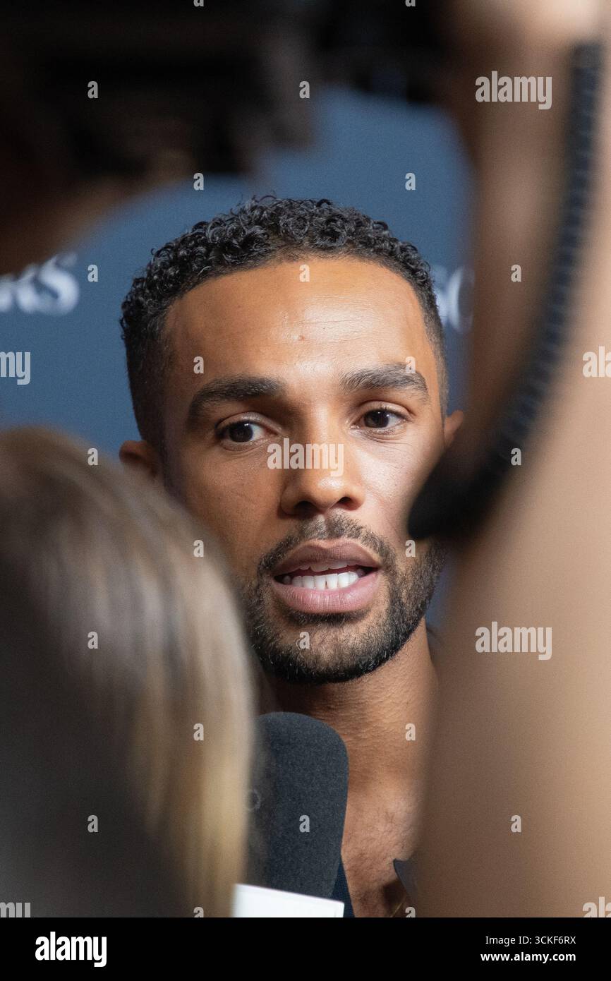 Actor Lucien Laviscount during SCALPERS presents its new campaign at ...