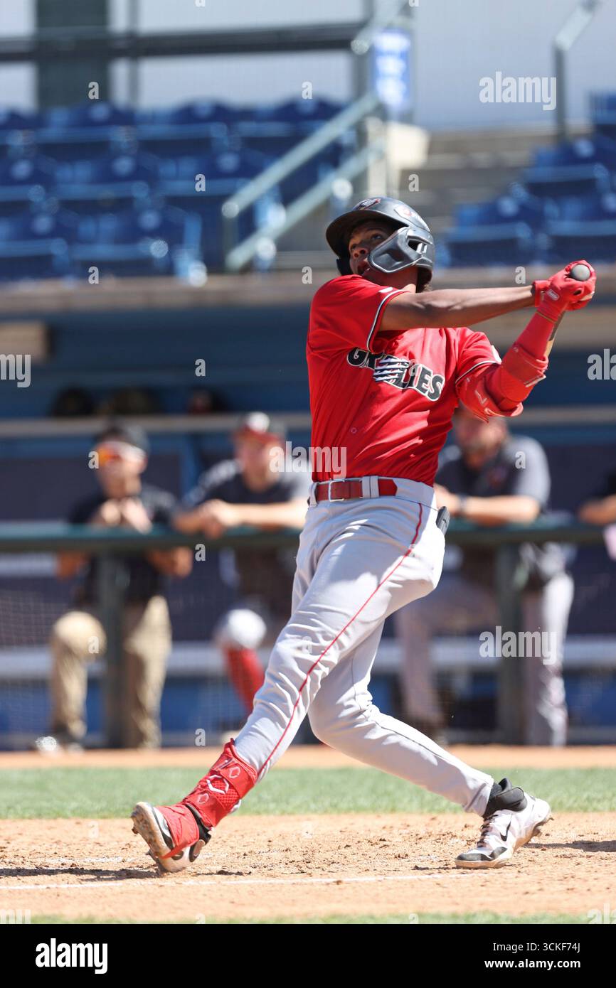 Kelvin Hidalgo (7) of the Fresno Grizzlies bats against the Rancho ...