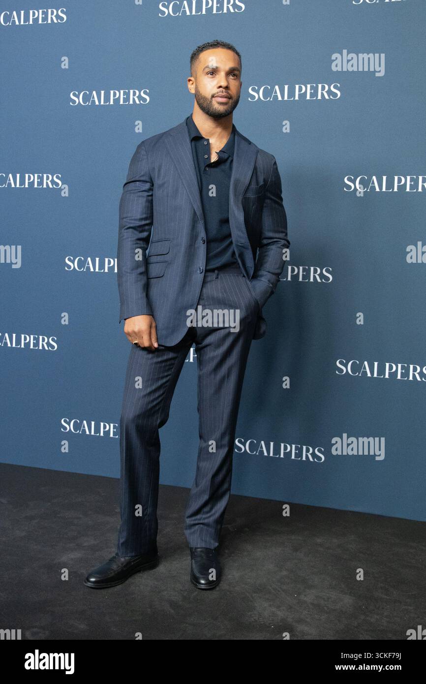Actor Lucien Laviscount during SCALPERS presents its new campaign at ...