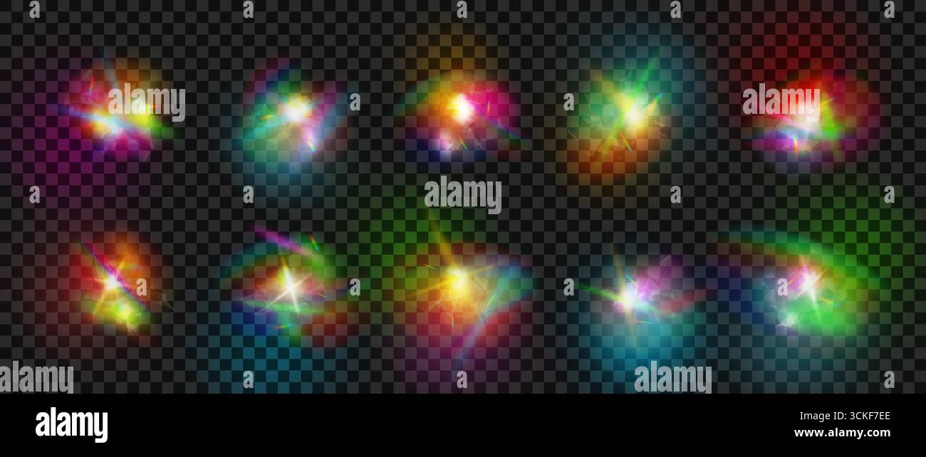 Crystal gem rainbow shine Stock Vector Images - Alamy