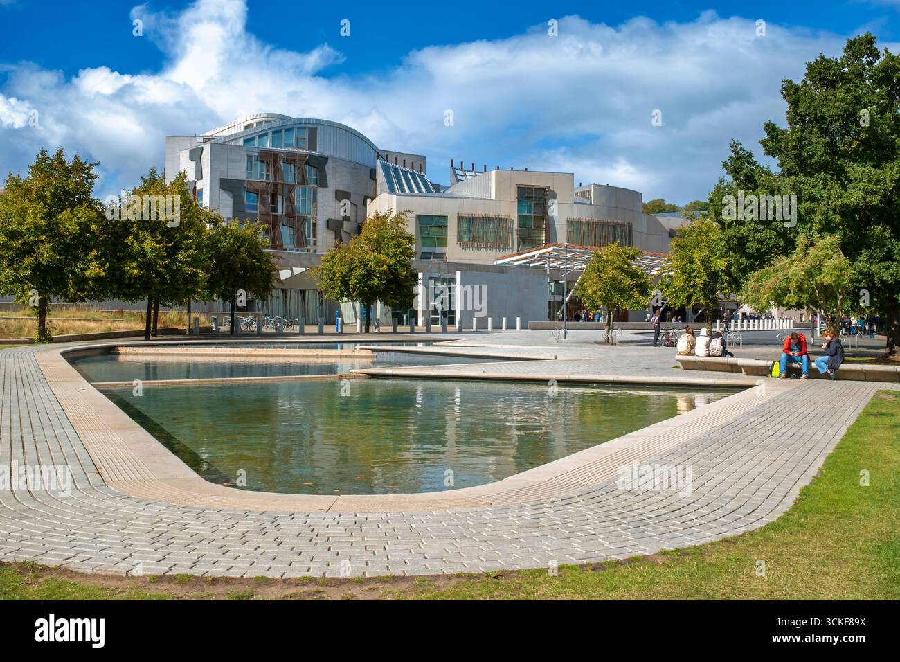 The Scottish Parliament building at Holyrood, Edinburgh, Scotland ...