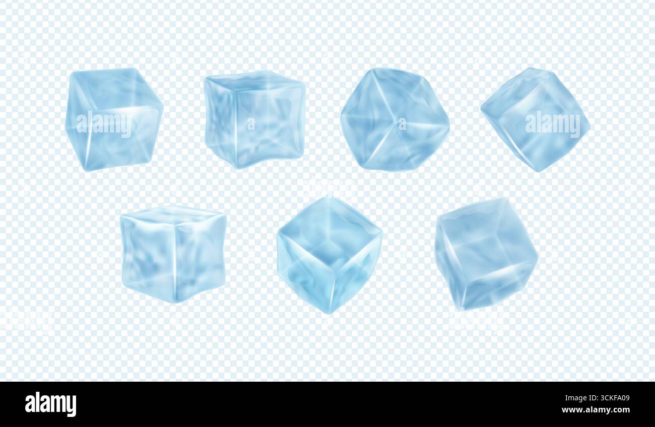 Ice piece clear ice in Stock Vector Images - Alamy