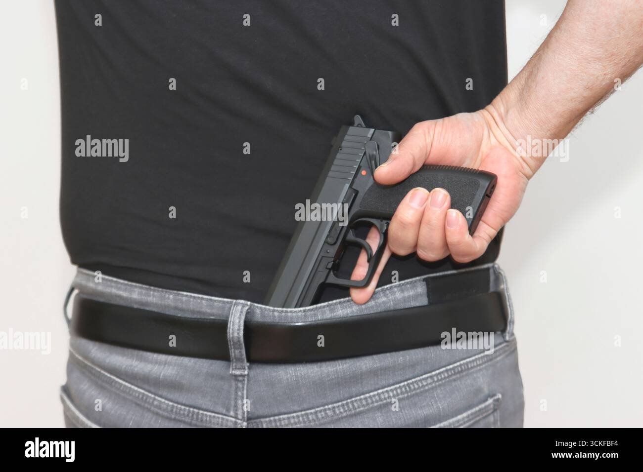 Gun pistol side view hi-res stock photography and images - Alamy