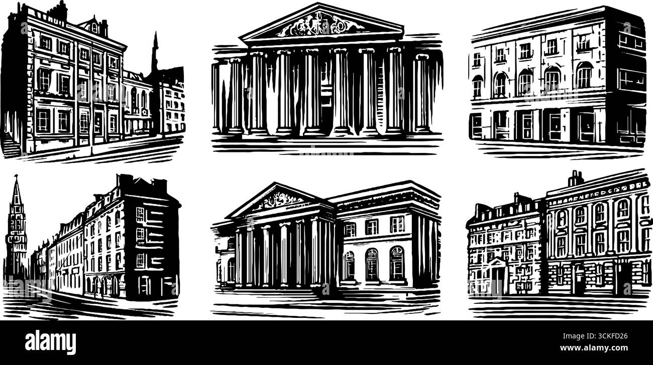 Architectural buildings Cut Out Stock Images & Pictures - Alamy