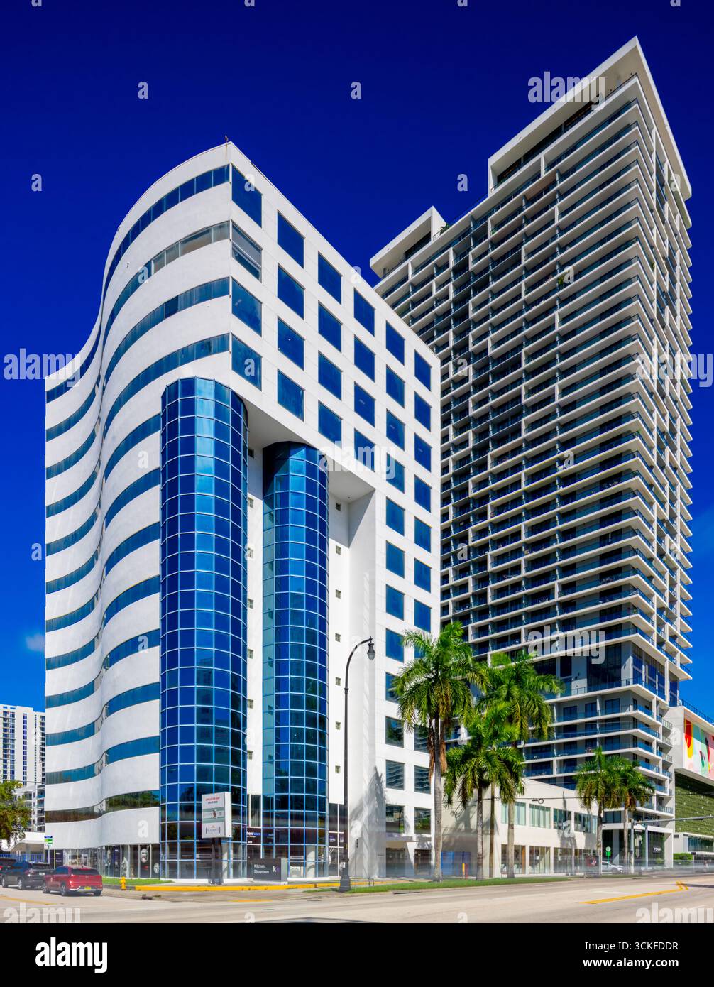 Miami, FL, USA - September 11, 2025: Abstract office building Miami ...