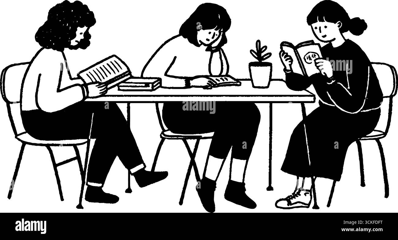 Studious people Cut Out Stock Images & Pictures - Alamy