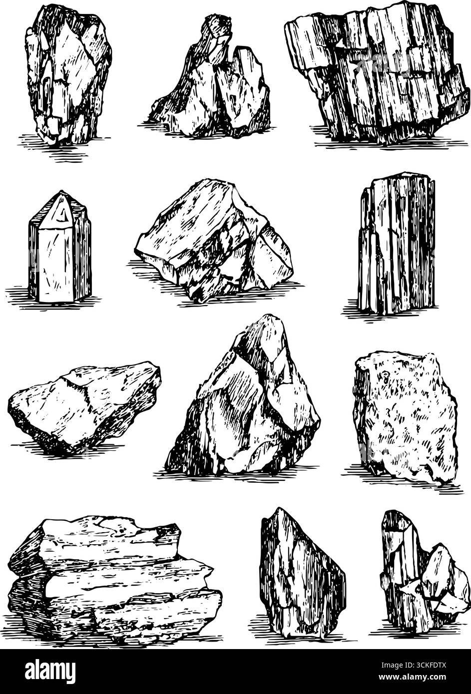 Artistic rock study Black and White Stock Photos & Images - Alamy