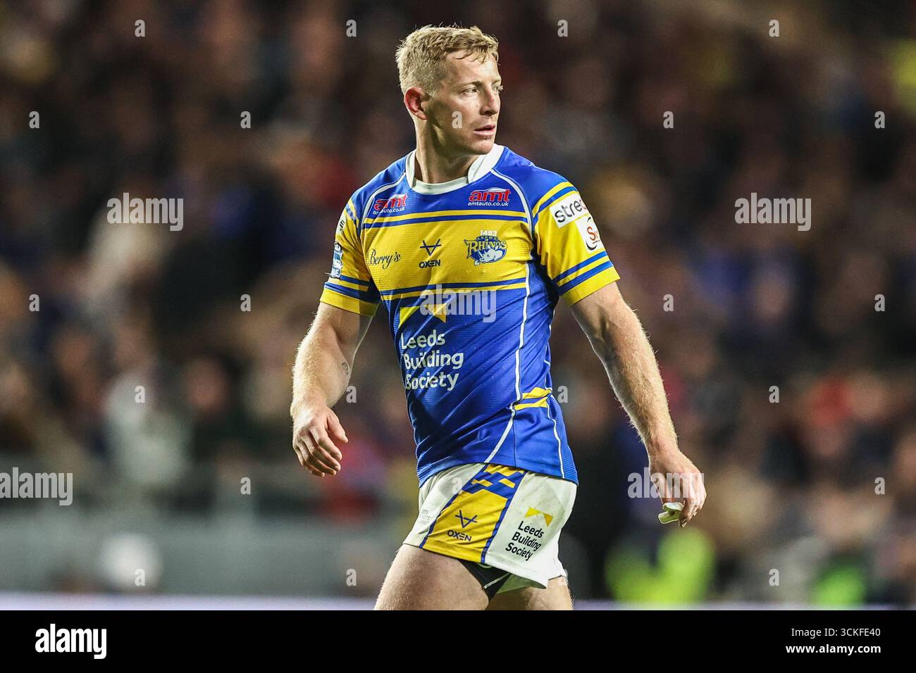 Lachlan Miller of Leeds Rhinos during the Betfred Super League round 26 ...