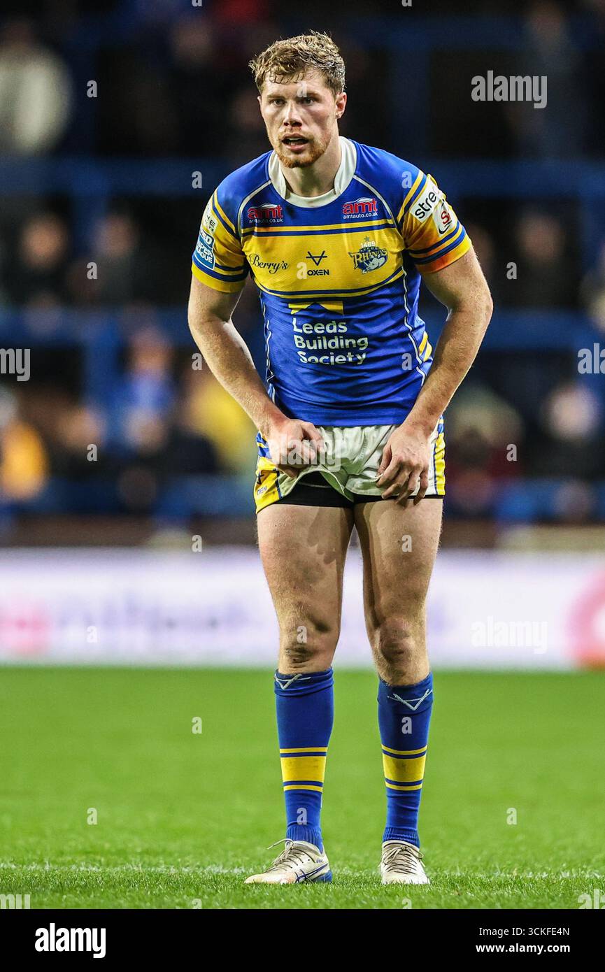 Morgan Gannon of Leeds Rhinos during the Betfred Super League round 26 ...