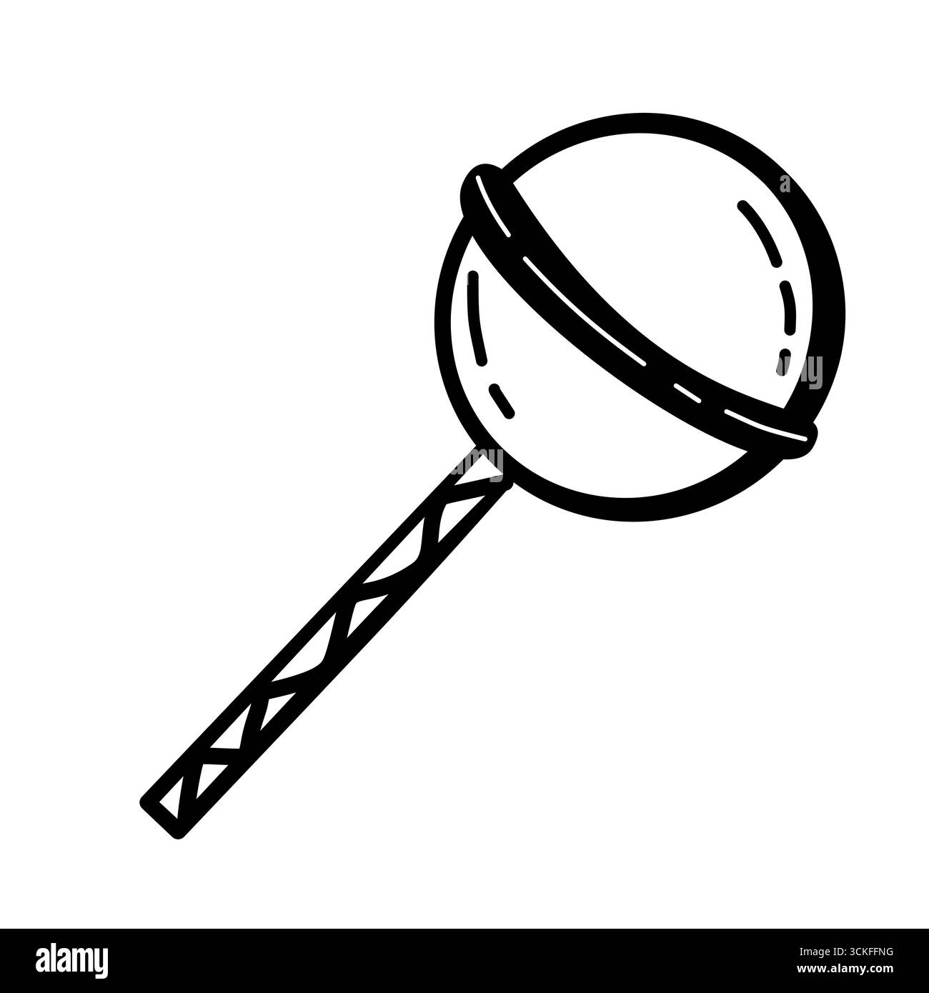 Lollipop, hand drawn. Doodle sketch style. Set of different elements ...