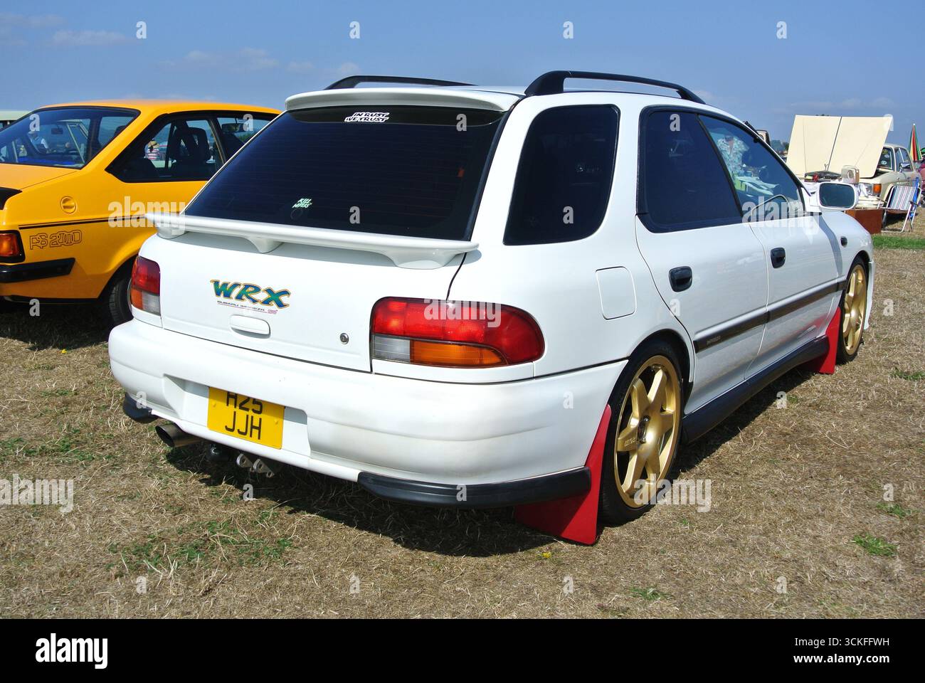 A 1998 Subaru Impreza WRX STI parked on display at the Exmouth classic ...