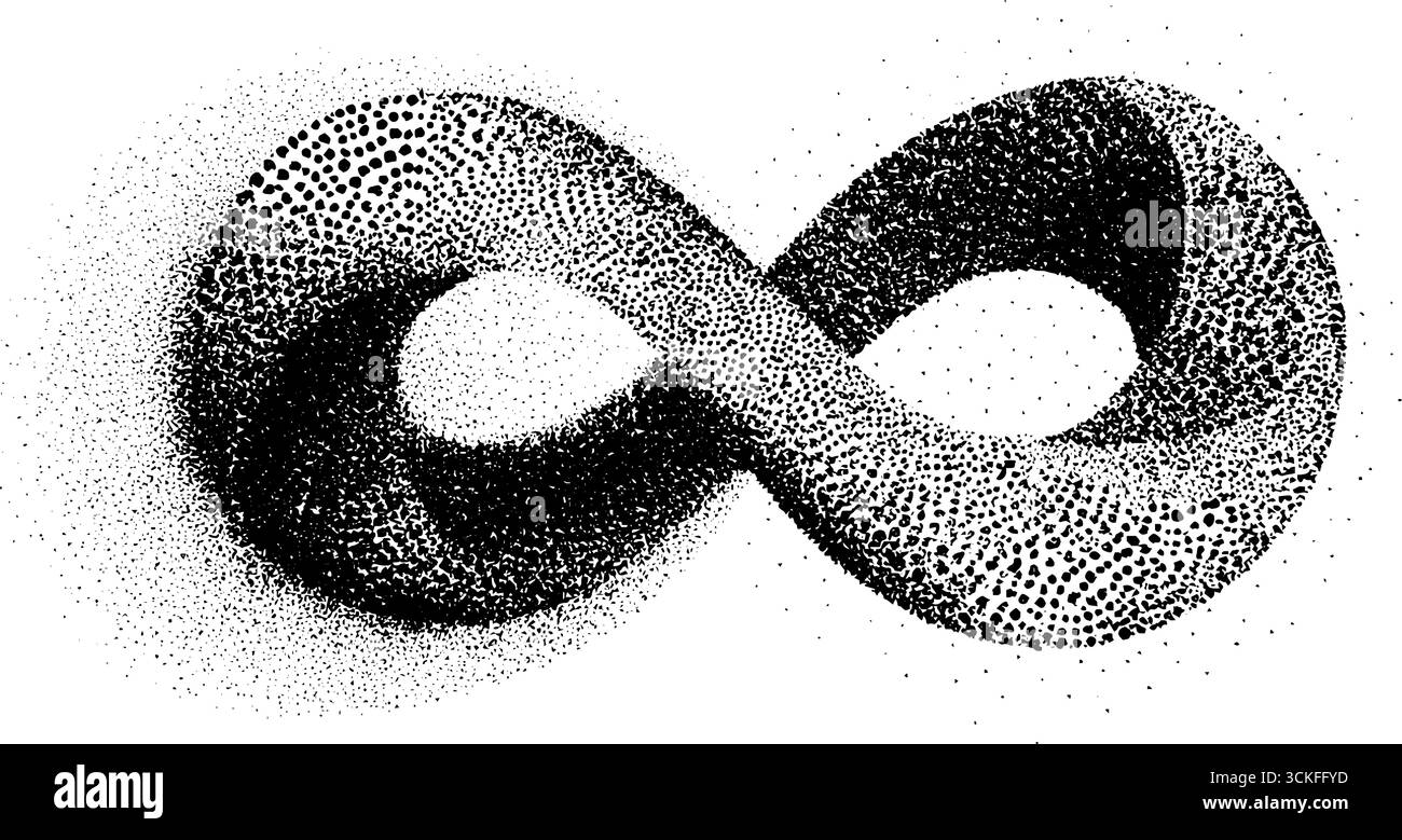 Dotted infinity symbol hi-res stock photography and images - Alamy