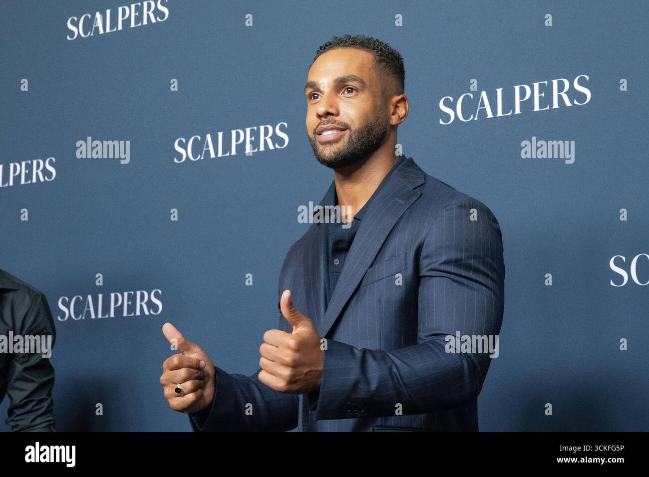 Actor Lucien Laviscount attends the presentation of SCALPERS new ...