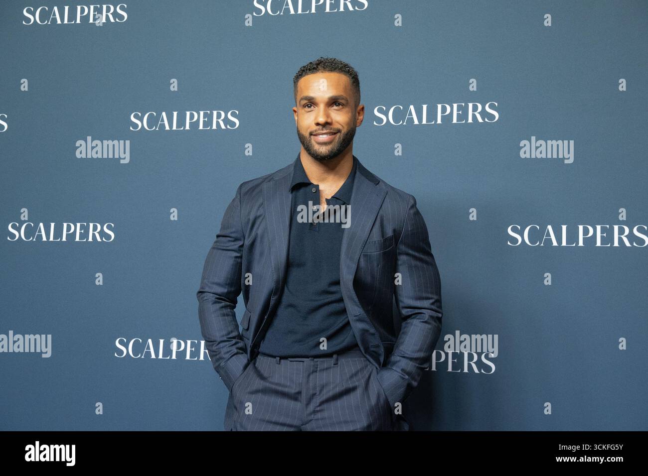 Actor Lucien Laviscount attends the presentation of SCALPERS new ...