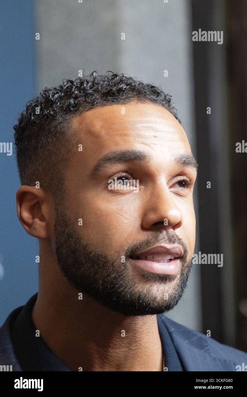 Actor Lucien Laviscount attends the presentation of SCALPERS new ...