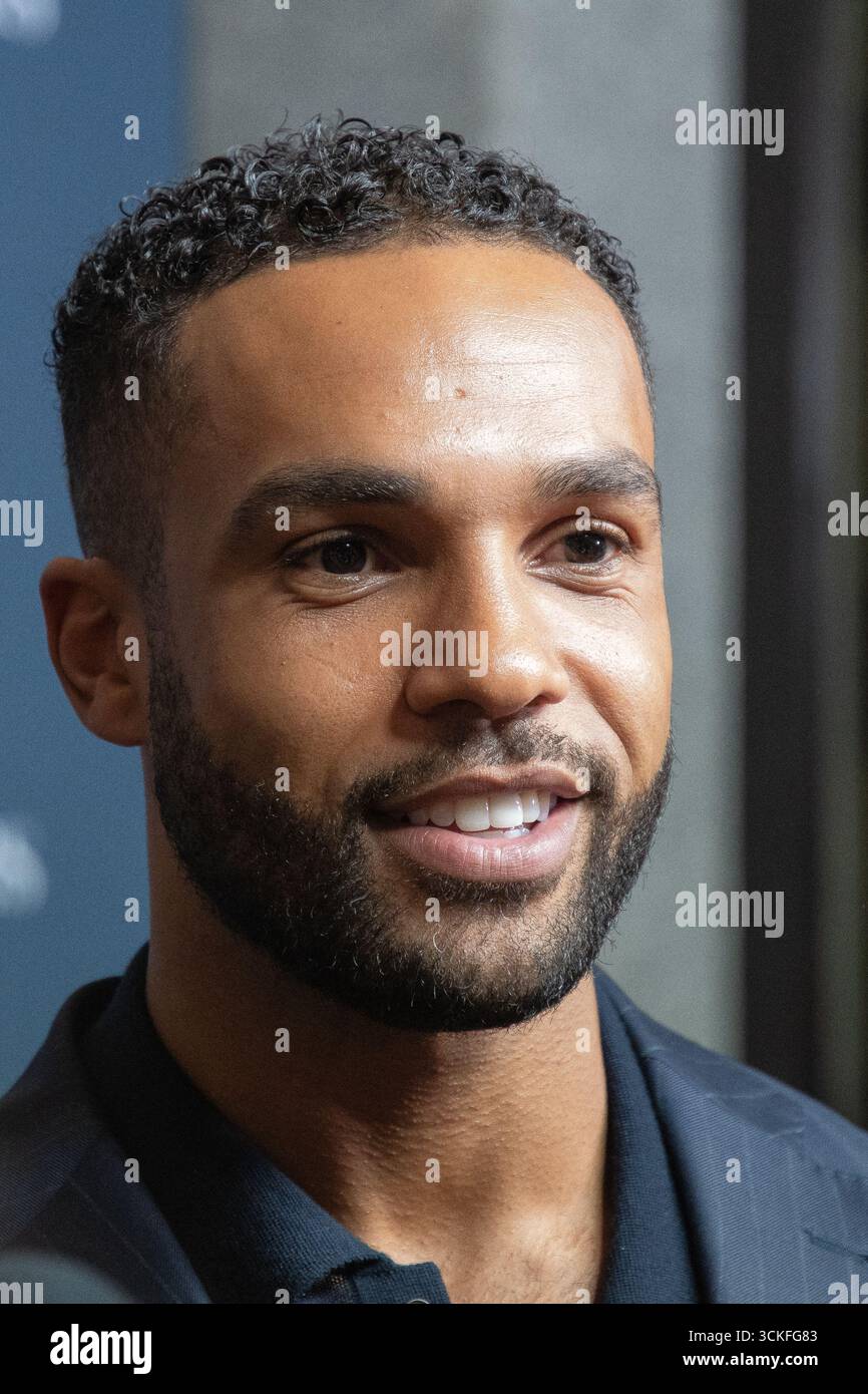 Actor Lucien Laviscount attends the presentation of SCALPERS new ...