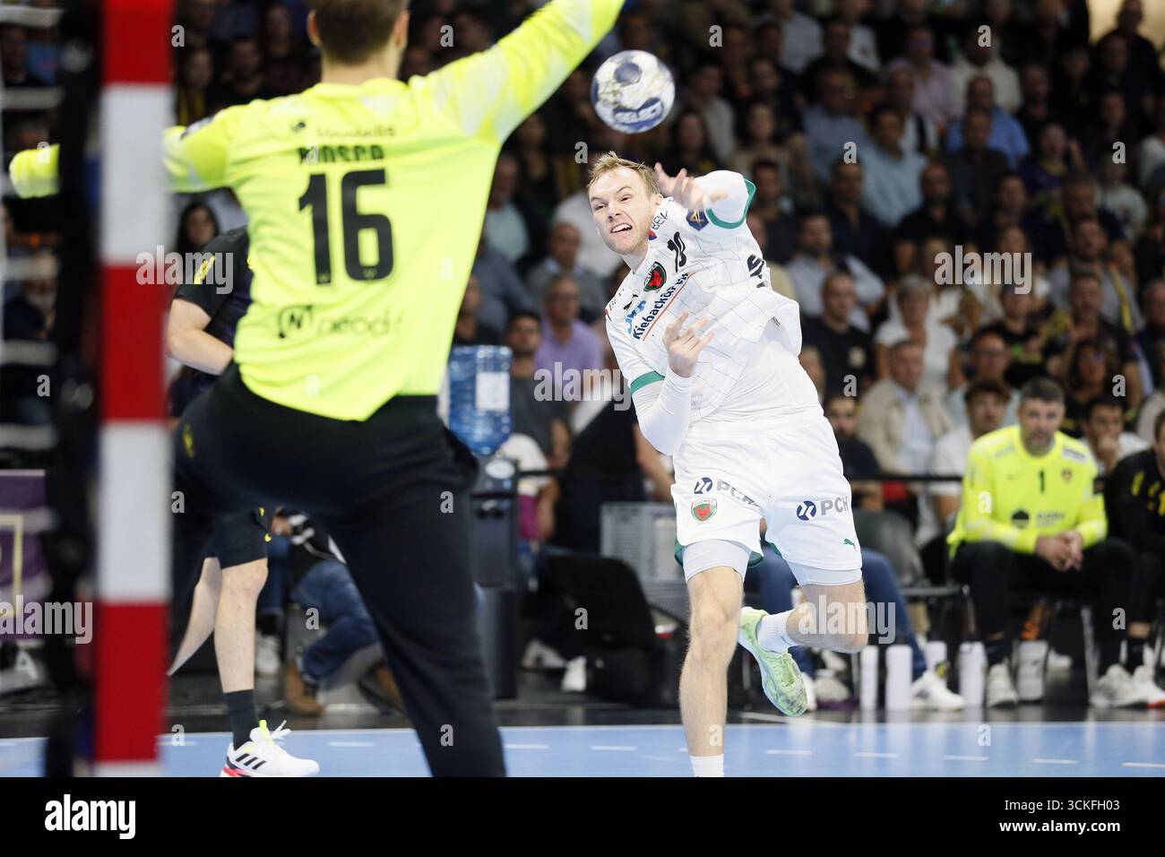 Mathias GIDSEL of Fuchse Berlin during the EHF Champions League, Group Phase, handball match ...