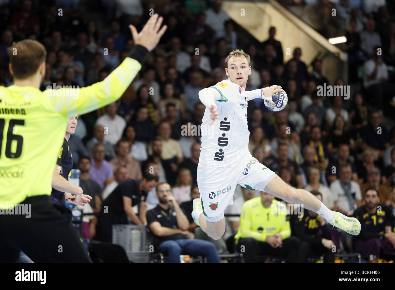 Mathias GIDSEL of Fuchse Berlin during the EHF Champions League, Group Phase, handball match ...