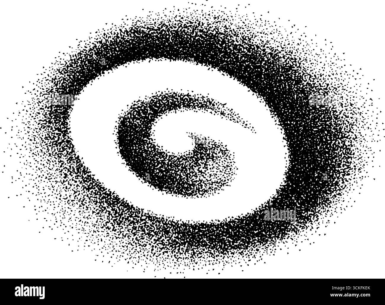 Stippling dotwork spiral infinity symbol art for tattoos and designs ...