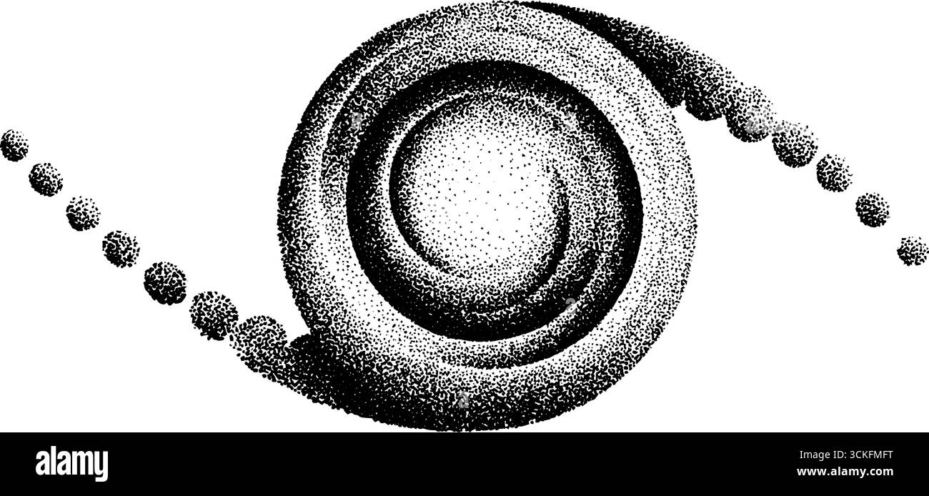 Expanding spiral vector vectors Stock Vector Images - Alamy