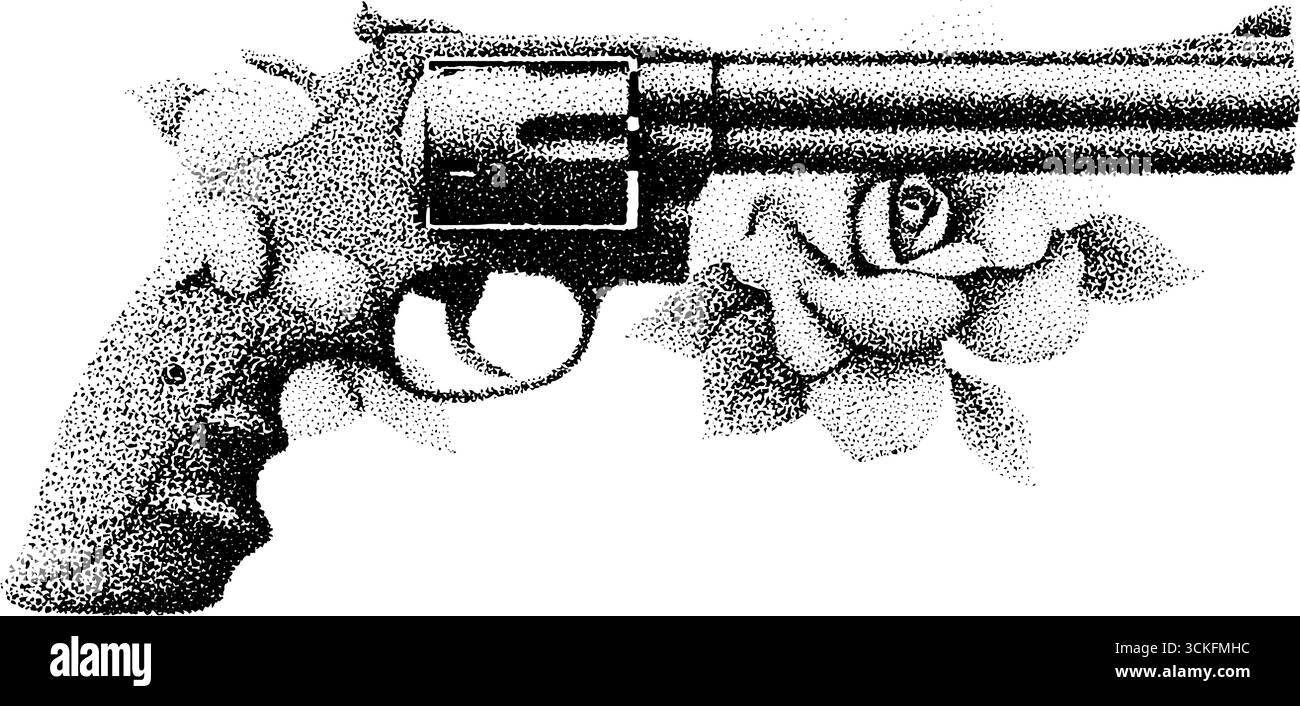 Revolver flowers Black and White Stock Photos & Images - Alamy
