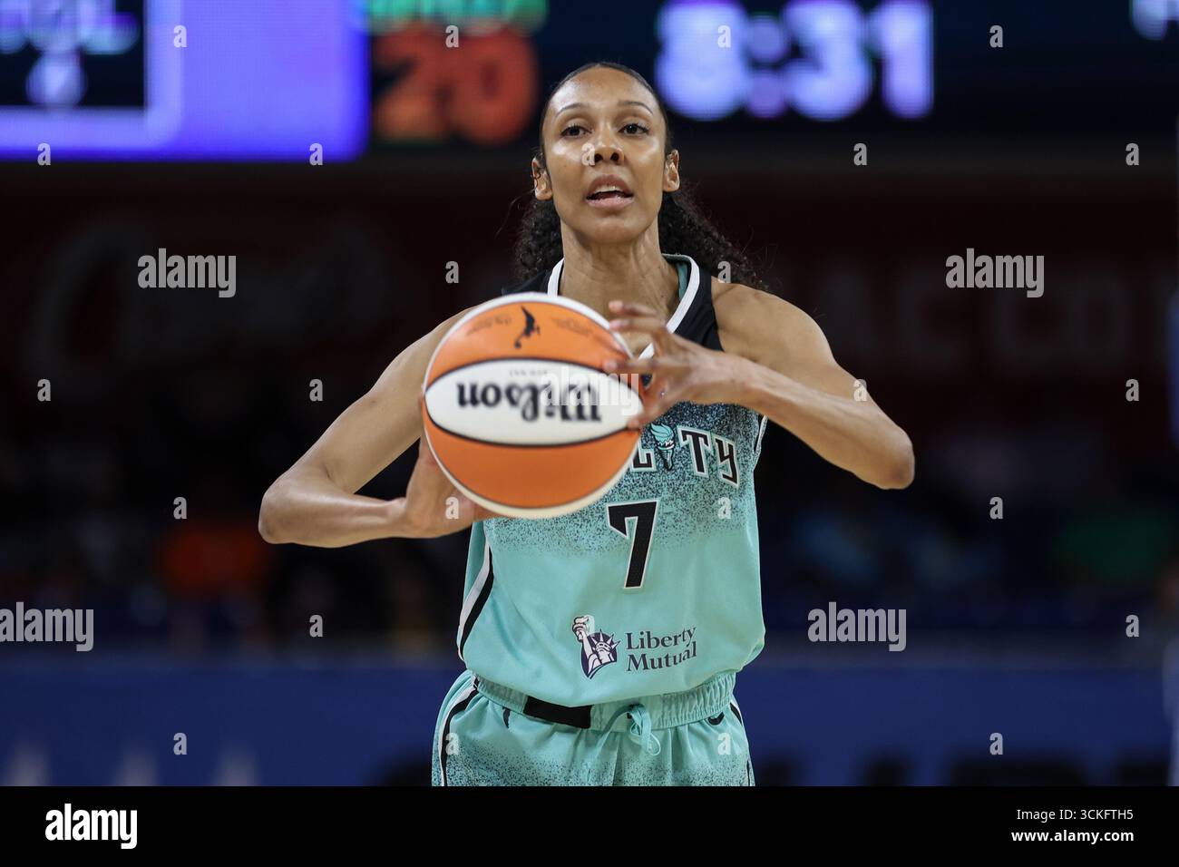 Chicago, USA, September 11, 2025: Rebekah Gardner (7 New York Liberty ...