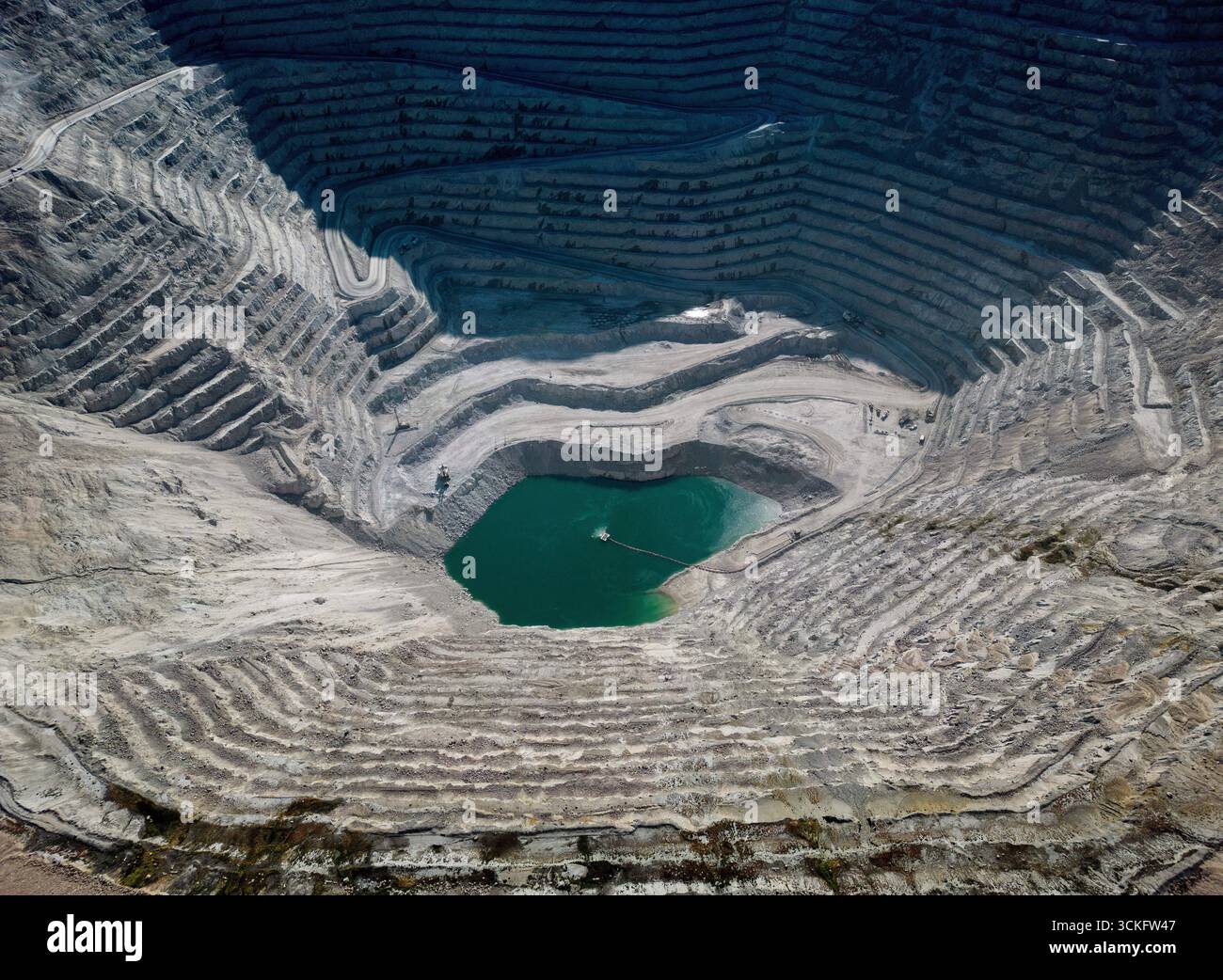 Teck Resources' Highland Valley Copper Mine is seen in an aerial view ...