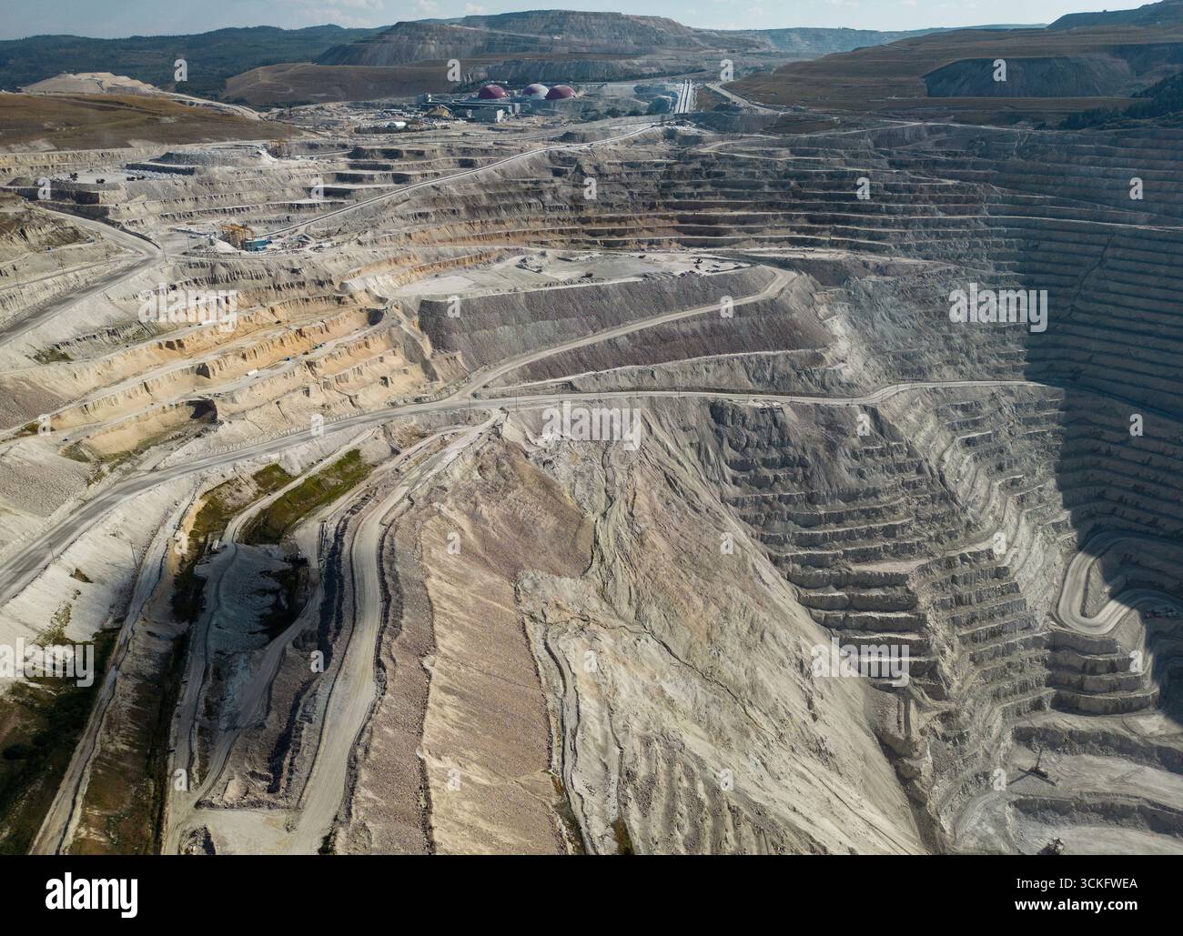 Teck Resources' Highland Valley Copper Mine is seen in an aerial view ...