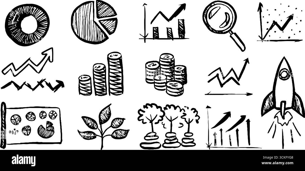 Arrow visualization Black and White Stock Photos & Images - Alamy
