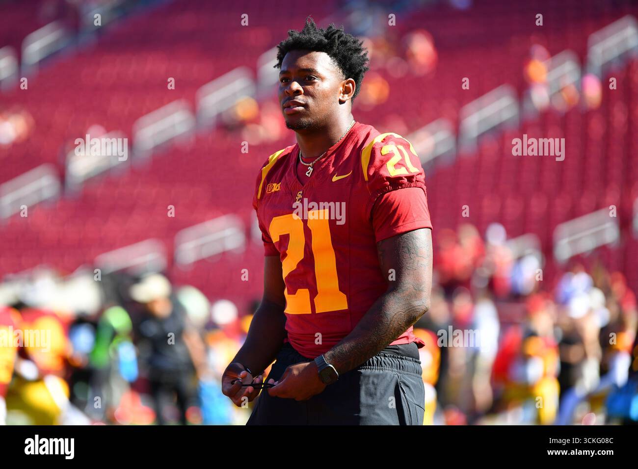 LOS ANGELES, CA - SEPTEMBER 06: USC Trojans running back Bryan Jackson ...