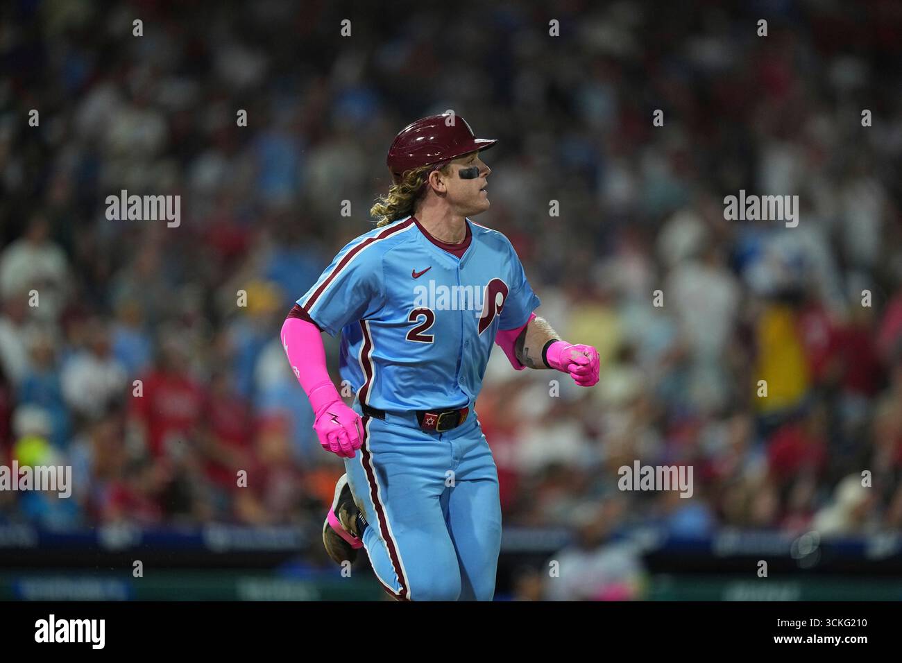 Philadelphia Phillies' Harrison Bader during the fifth inning of a ...