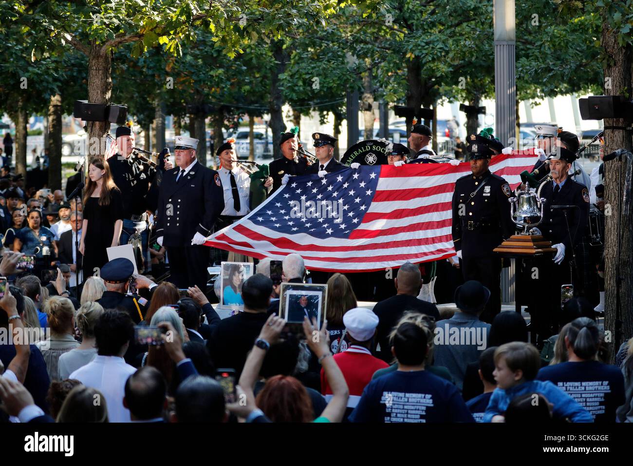New York, USA.11th September 2025. People attend the annual 9/11 ...