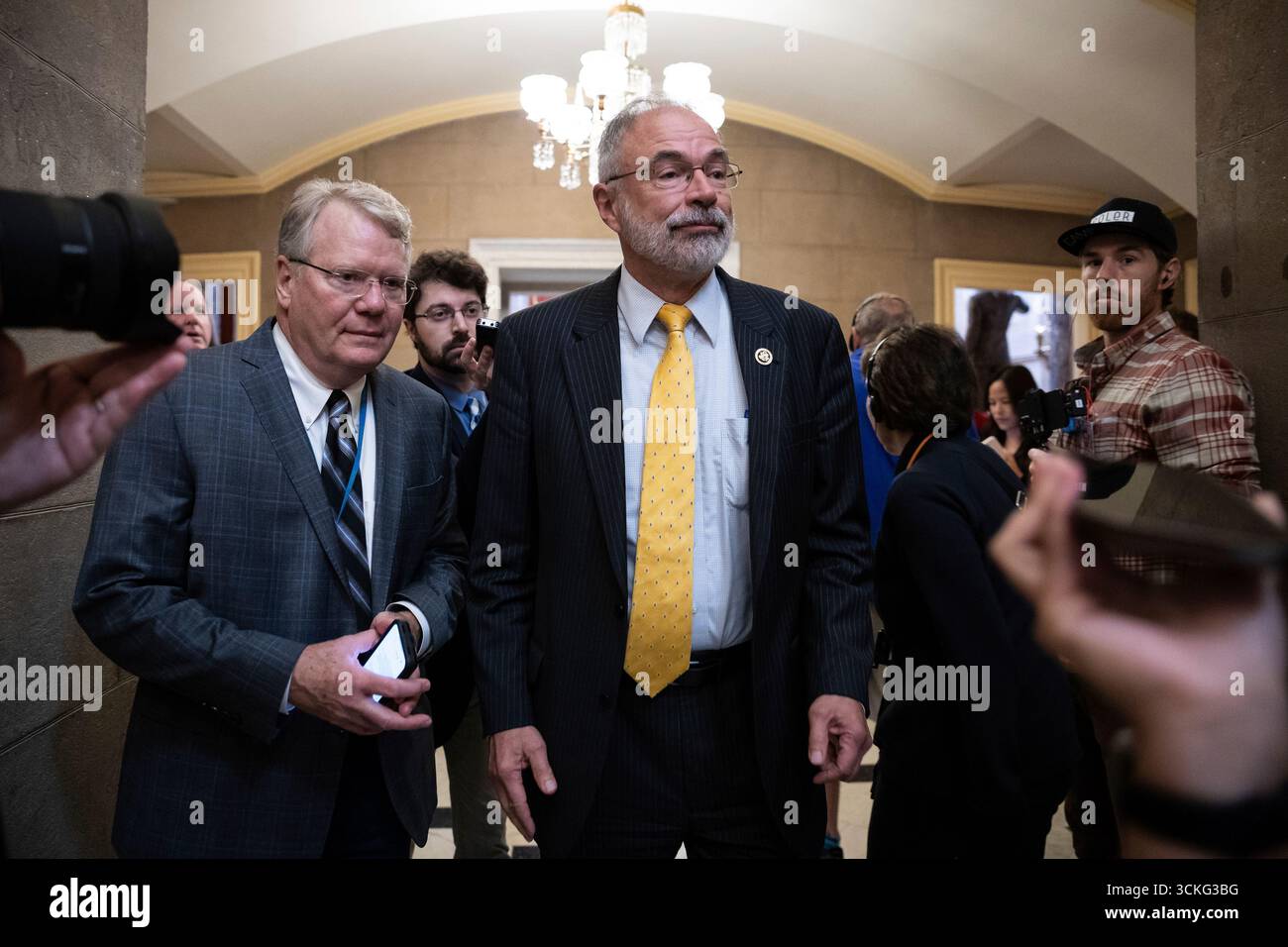House Freedom Caucus Chair Andy Harris (R-Md.) speaks with reporters at ...