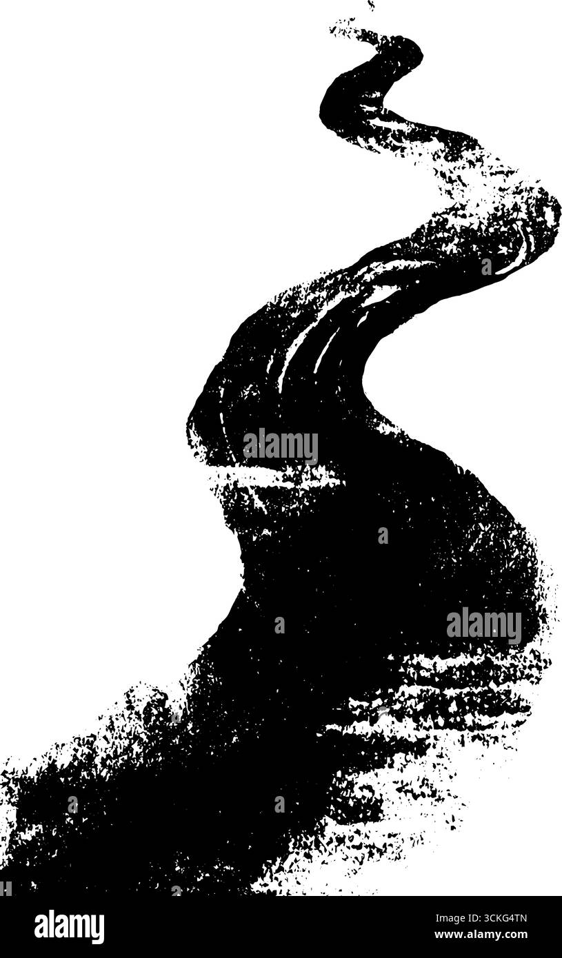 Abstract grunge pathway in black and white for urban design and print ...