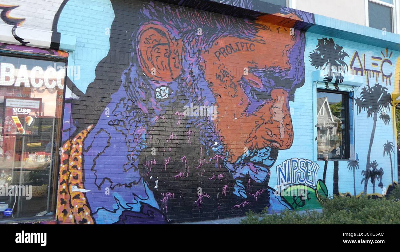 Los Angeles, California, USA 11th September 2025 Rapper Nipsey Hussle ...